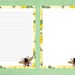 Bee Yellow Floral Stationery Letter Writing Paper Nature Printable ...