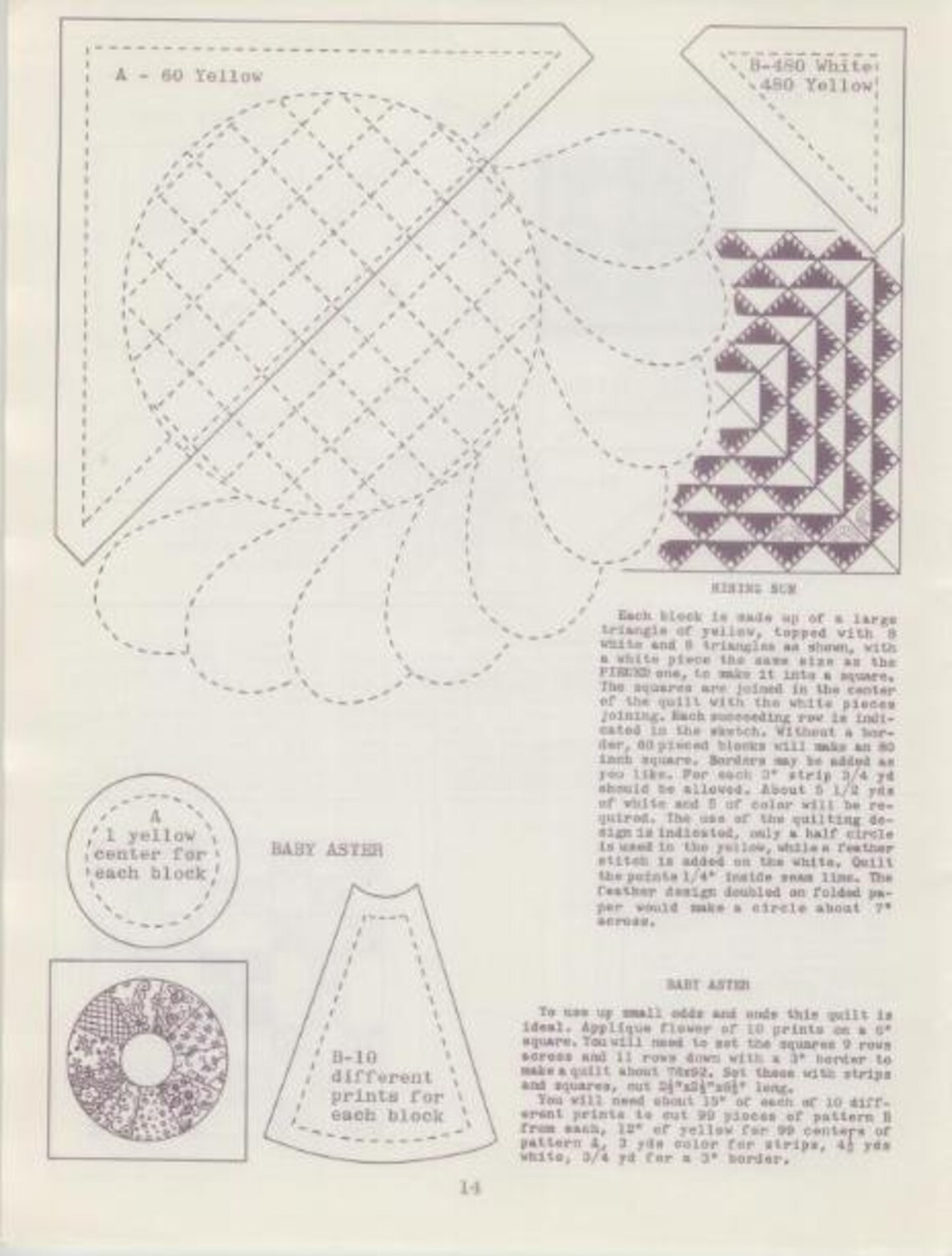 Vintage 1960s Aunt Martha Quilt Pattern Collection - 61 Designs ...