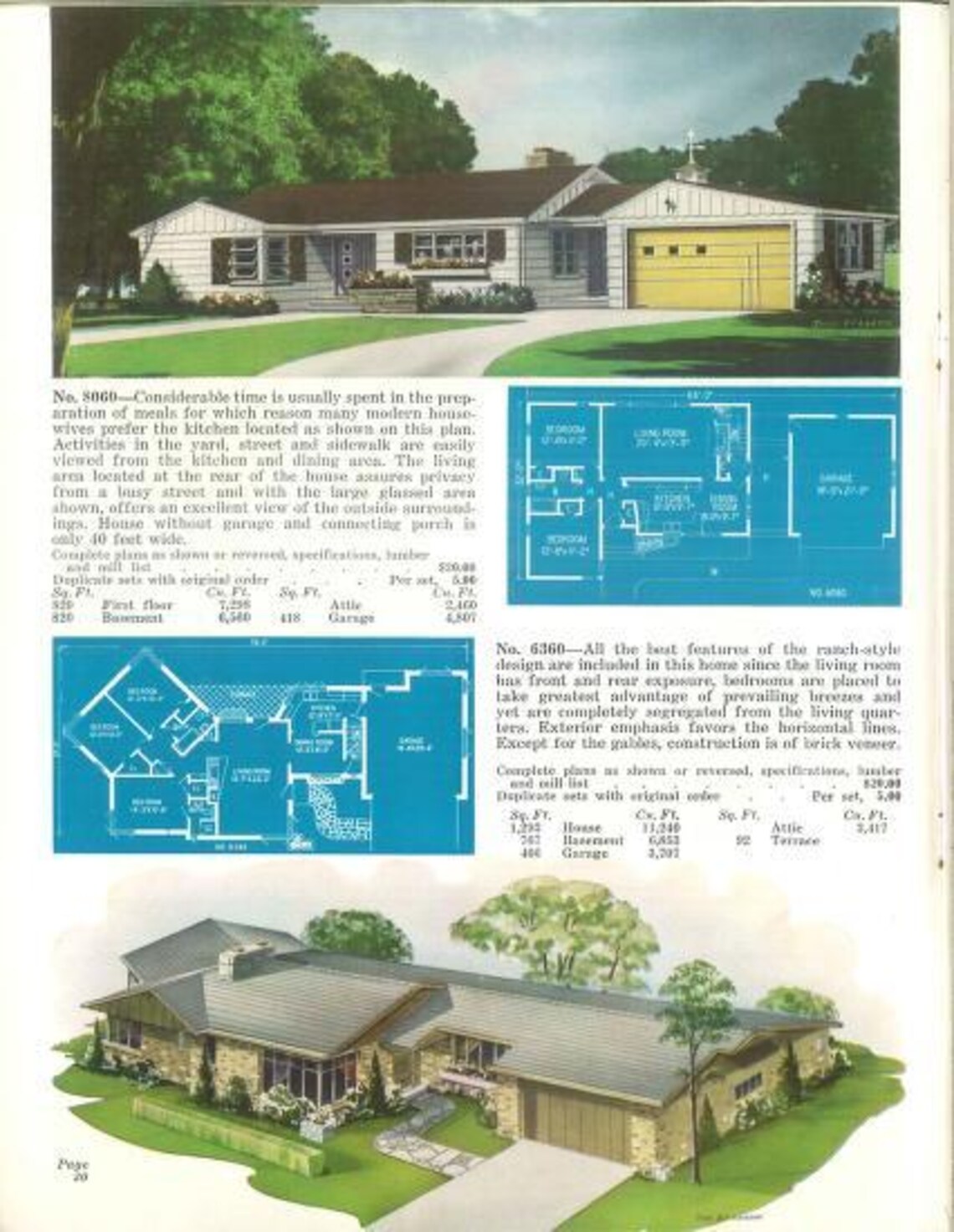 100 Vintage House Plans PDF | Garlinghouse Catalog | Mid Century Home ...