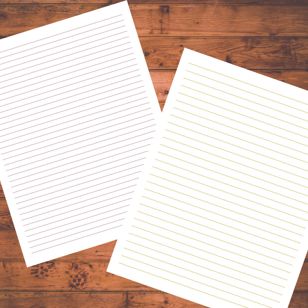 12 Printable colors of Metal Theme Colored Lined Pages Colorful Lines ...