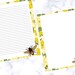 Bee Yellow Floral Stationery Letter Writing Paper Nature Printable ...