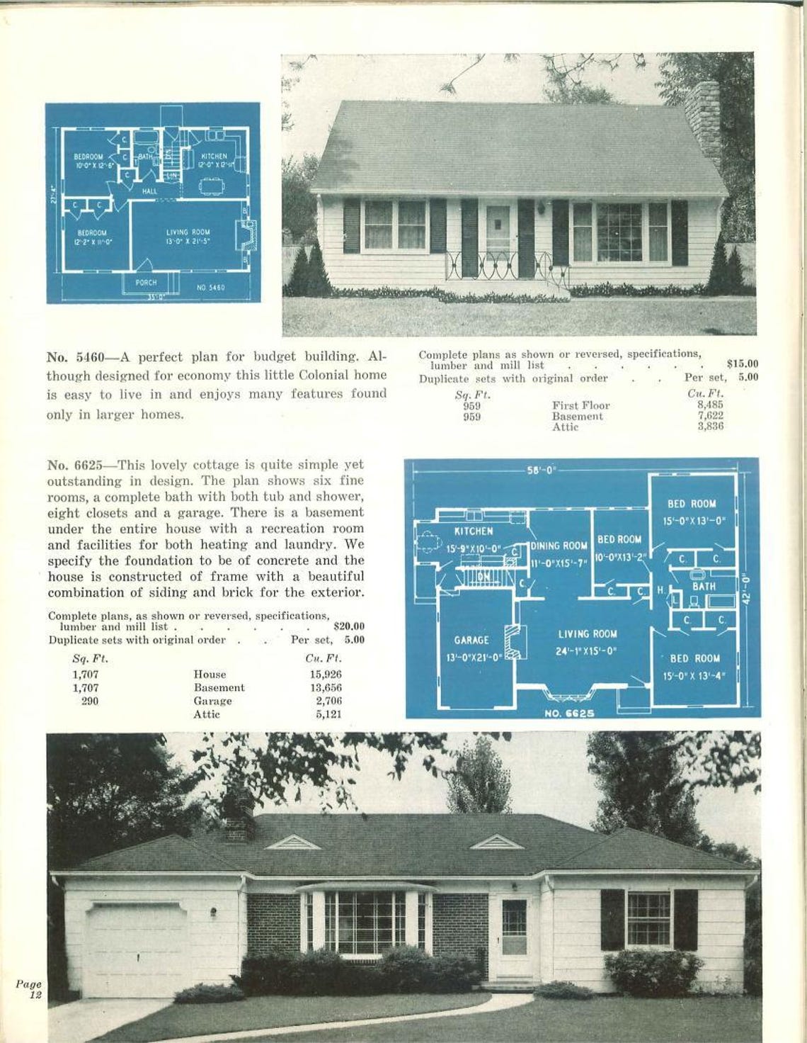 100 Vintage House Plans PDF | Garlinghouse Catalog | Mid Century Home ...
