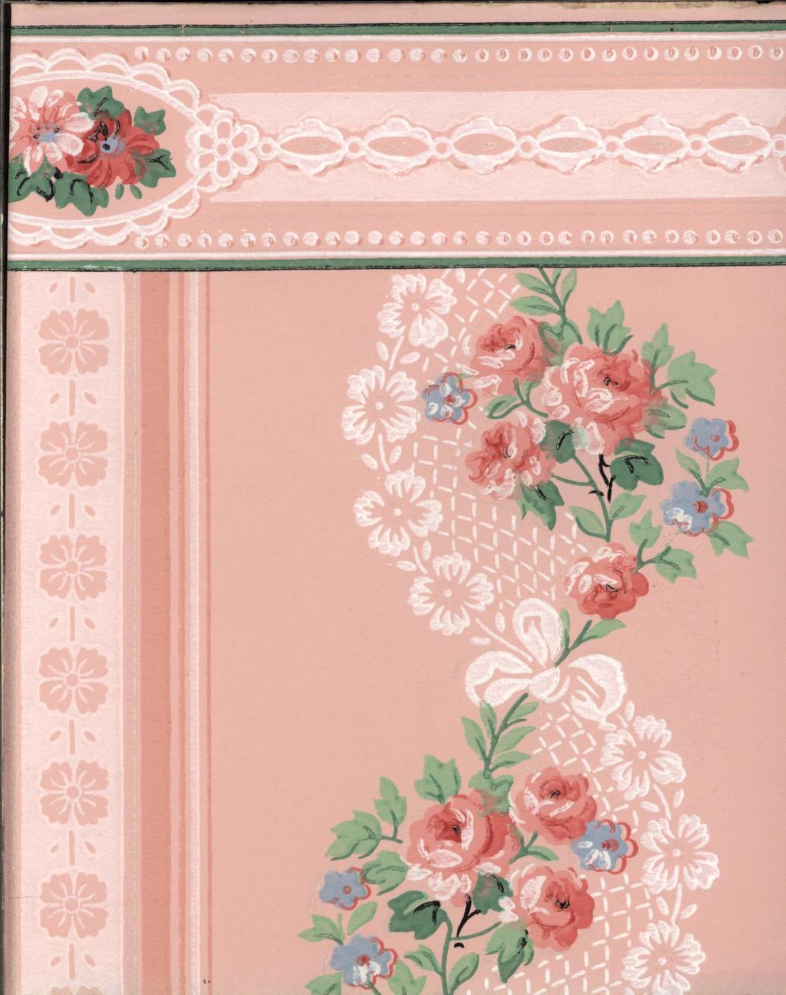 1942 Vintage Wallpaper Sample Book - Color-perfect by Sears | Digital Download PDF | Printable ...