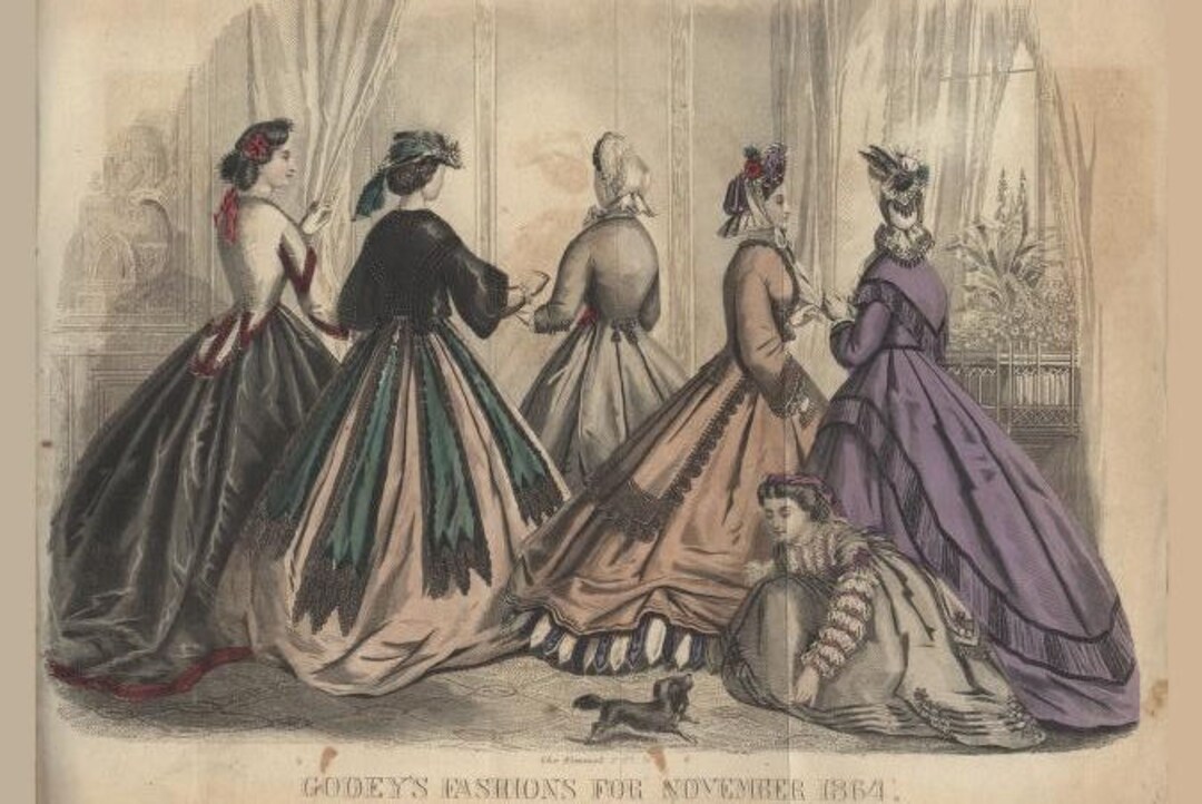Antique "godey's Lady's Book November 1864" - Digital Ebook - Instant ...