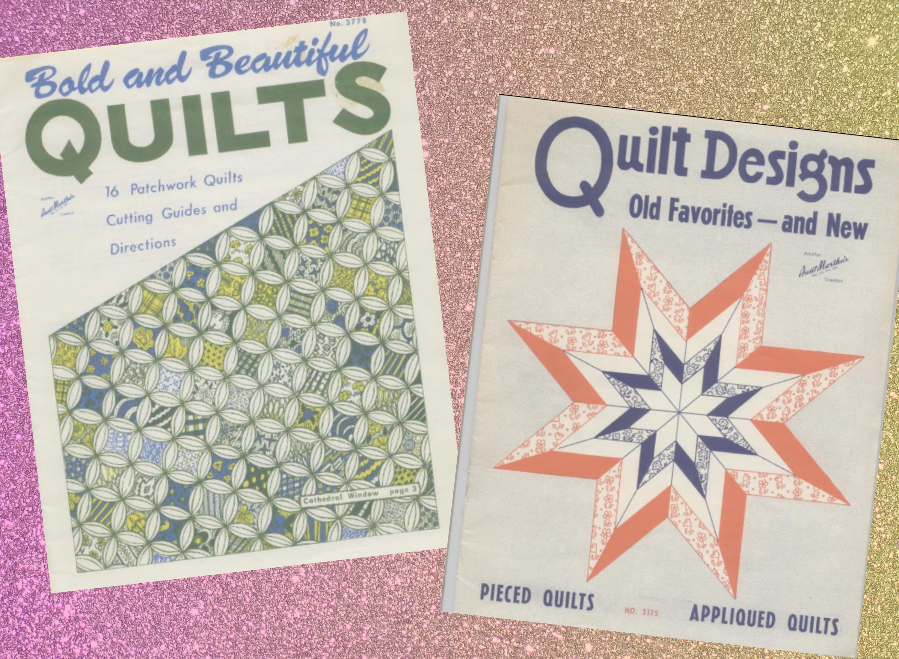 Vintage 1960s Aunt Martha Quilt Pattern Collection - 61 Designs ...