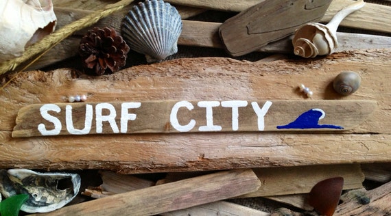 Items similar to Driftwood Sign- Surf City (Long Beach Island) on Etsy
