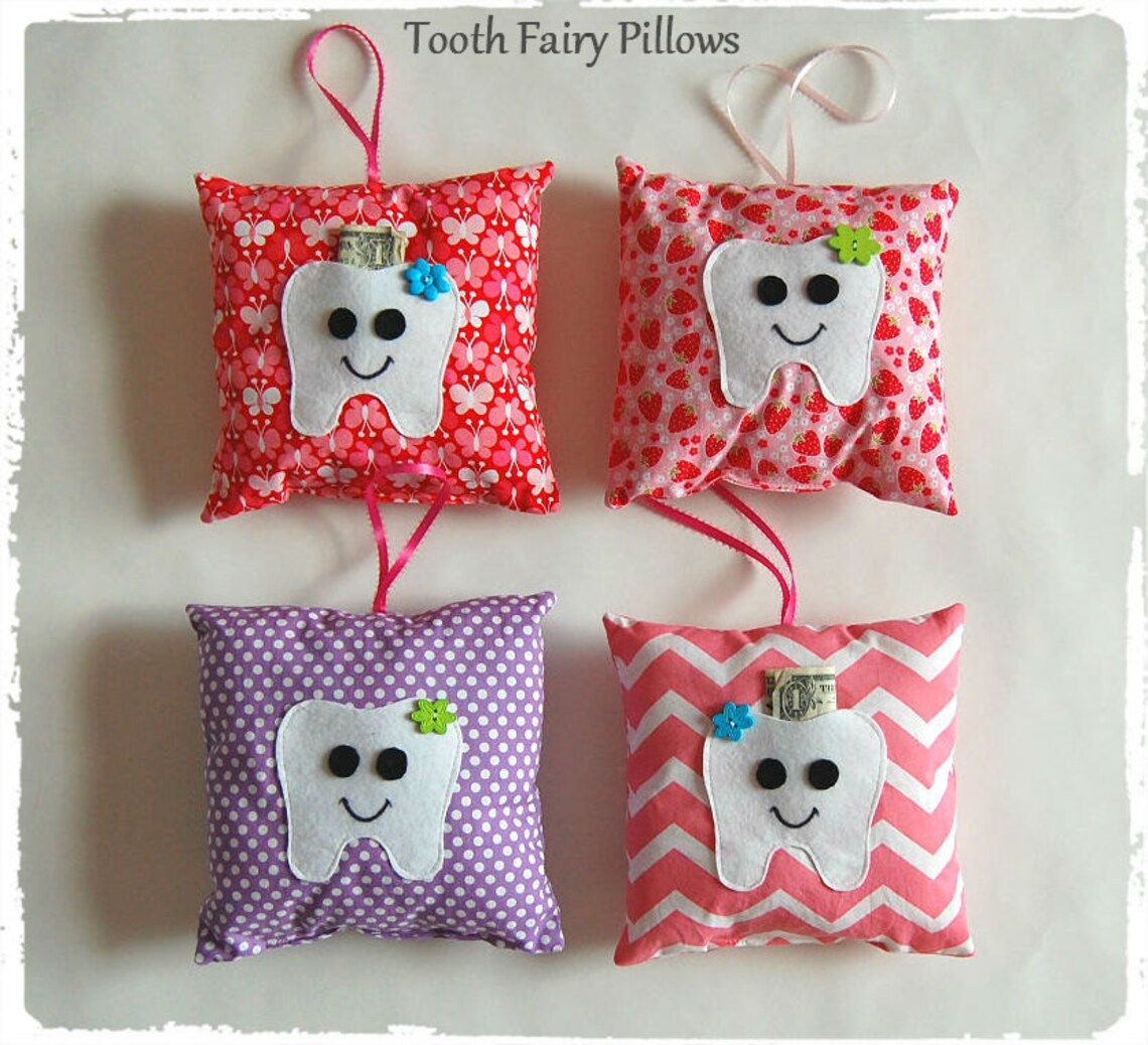Tooth Fairy Pillow Tooth Monster Pillowgirls Tooth - Etsy