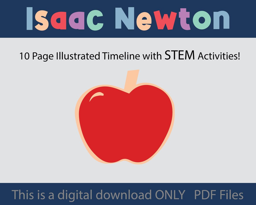 Isaac Newton Unit Study Timeline STEM Activities Homeschool - Etsy