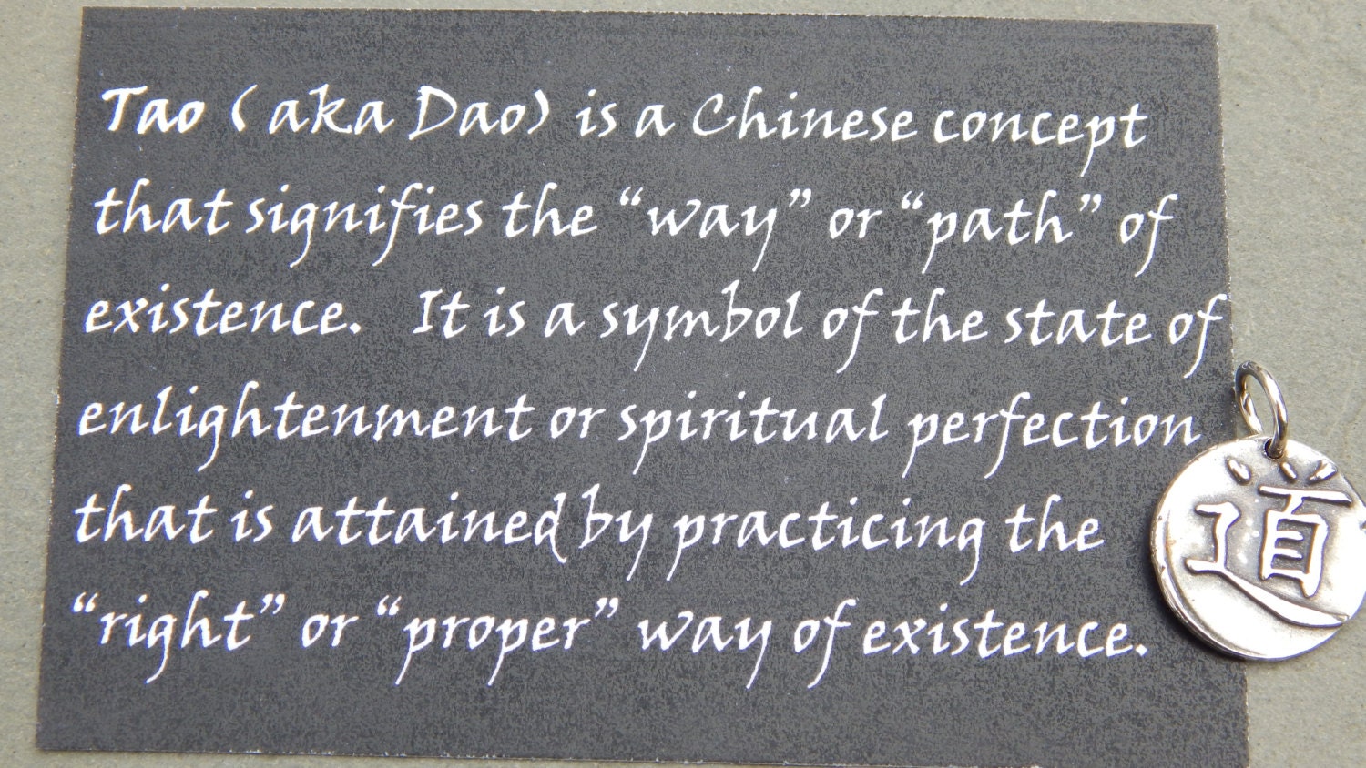 Tao Chinese Symbol Wax Seal Charm, Dao, Wax Seal Jewelry, the Way, Path ...
