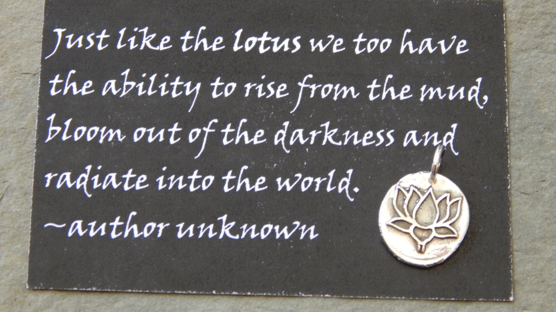 Lotus Wax Seal Charm, Flower, Radiate, Yoga, Meditation, Buddhism ...