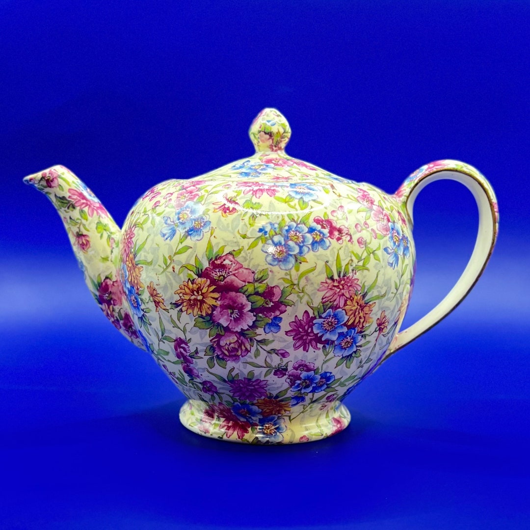 Royal Winton Mayfair Chintz Teapot, Royal Winton Teapot, Vintage Chintz ...