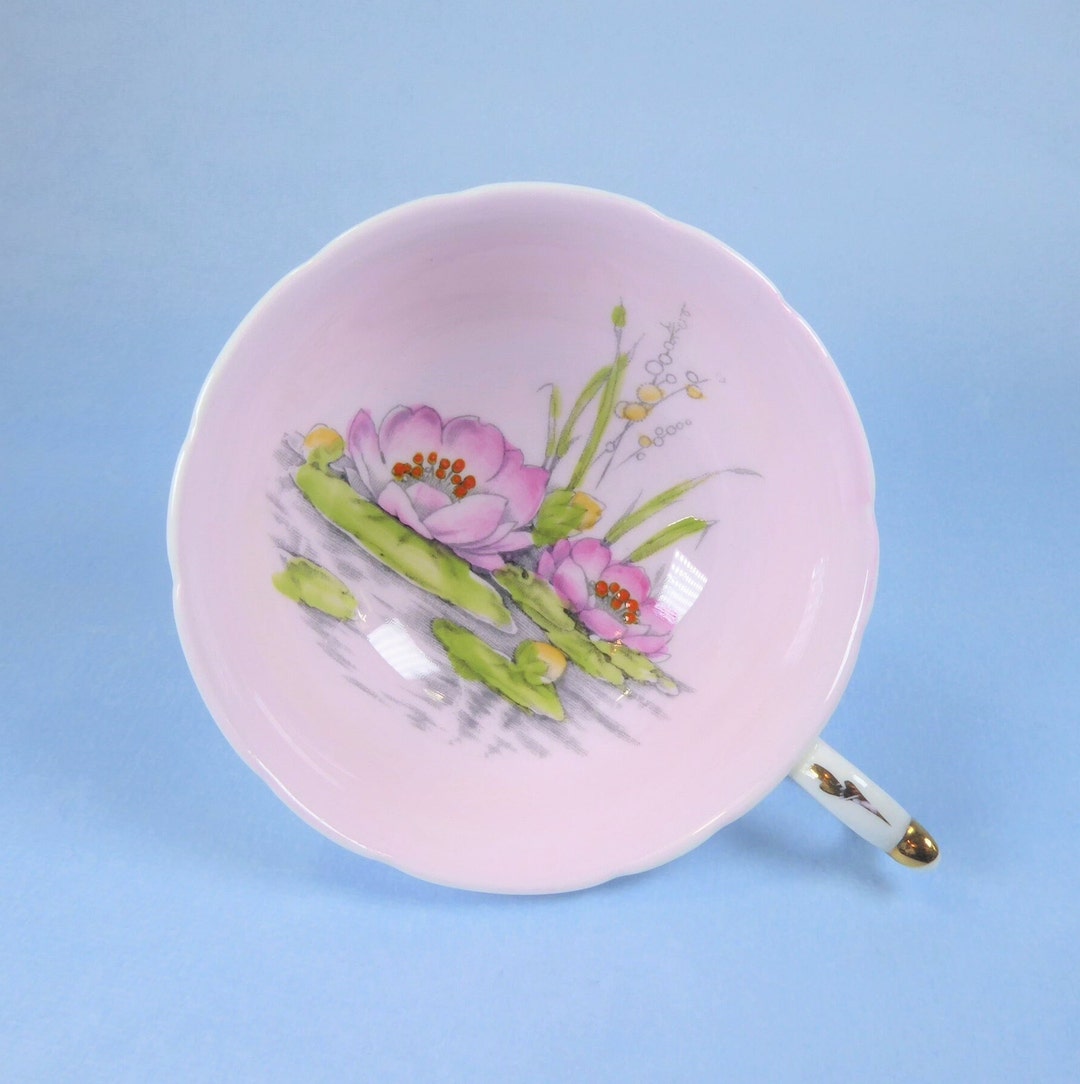 Pink Paragon Lily Pad Tea Cup Paragon Lily Teacup Hand - Etsy
