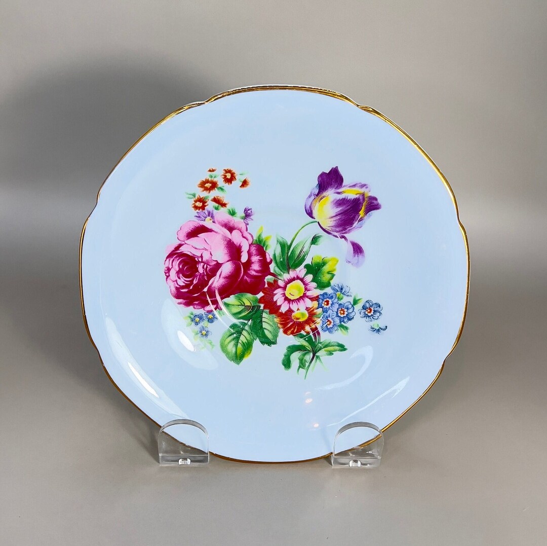 Blue Paragon Tea Cup Saucer, Paragon Pink Rose Saucer Only, Paragon ...