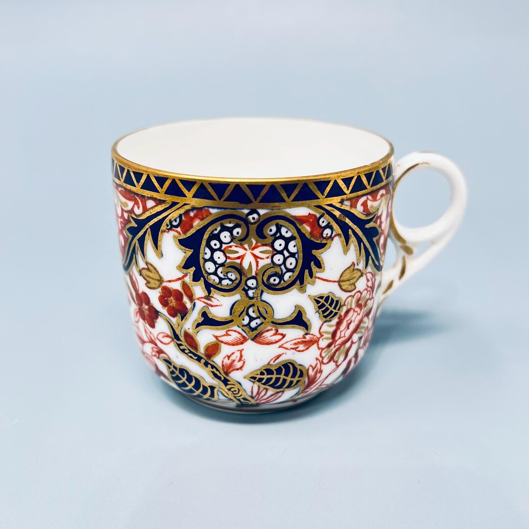 Antique Royal Crown Derby Imari Tea Cup: English Bone China (1877-1890 ...