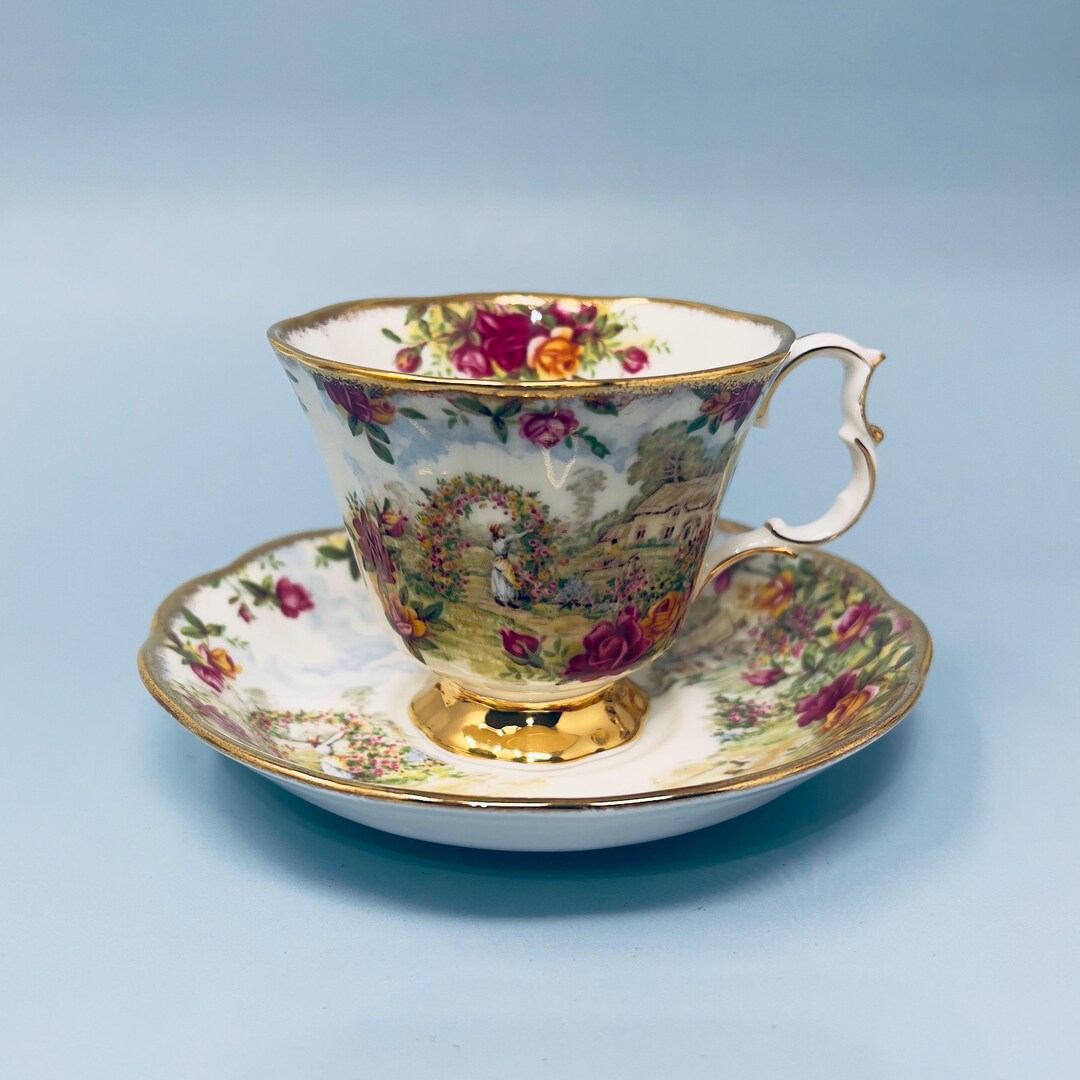 Vintage Royal Albert Old Country Roses 25th Anniversary Tea Cup and ...