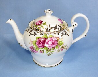 Pink Rose Teapot | Etsy