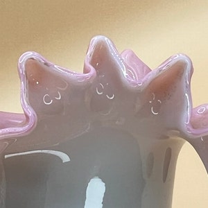 Antique Victorian Pink Ruffled Glass Vase, Double Cased Opaline Glass ...