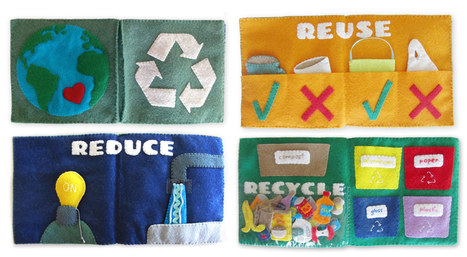 Recycling Quiet Book Set Digital Commercial License - Etsy