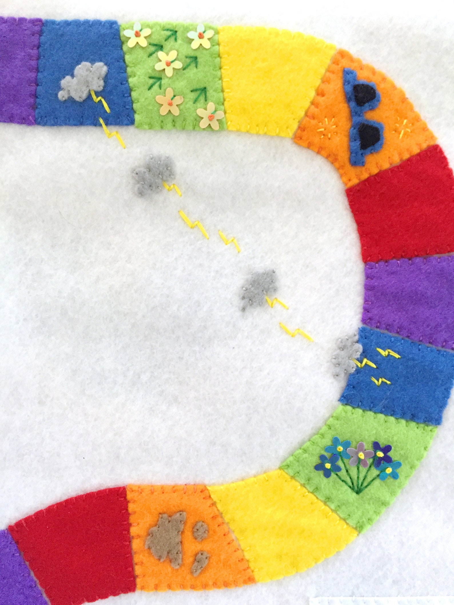Showers or Flowers Felt Board Game Digital Sewing Pattern - Etsy