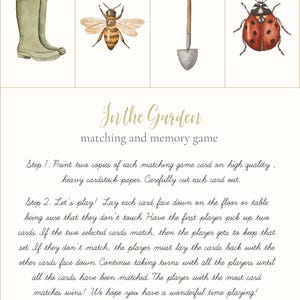 PRINTABLE Matching Game / Memory Game / Nature Themed Study ...