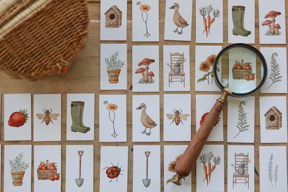 Matching Game / Memory Game / Nature Themed Study / Montessori - Etsy ...