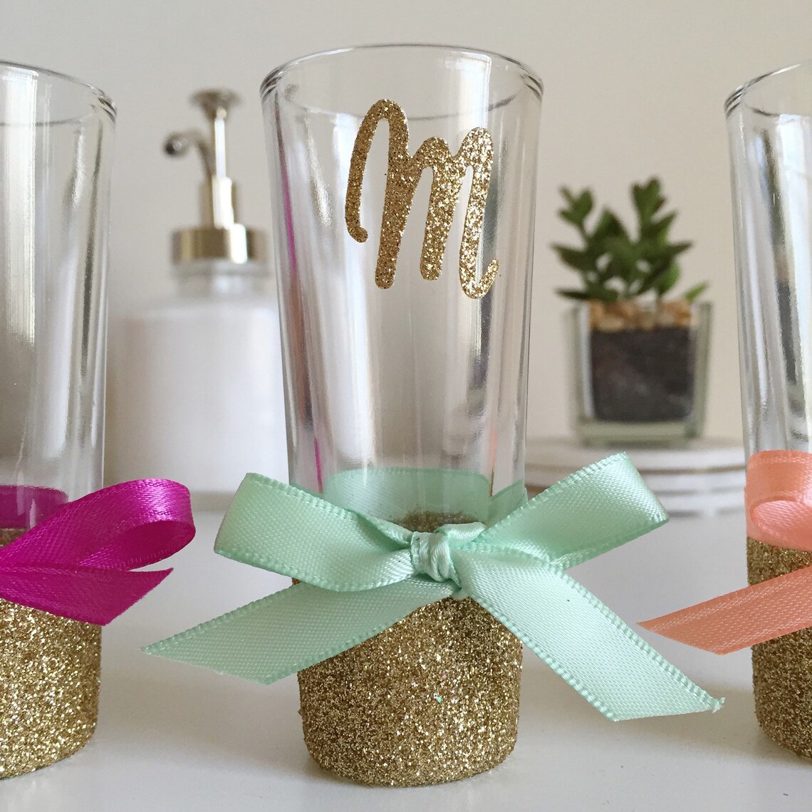 Personalized Glitter Shot Glasses x1 - Etsy