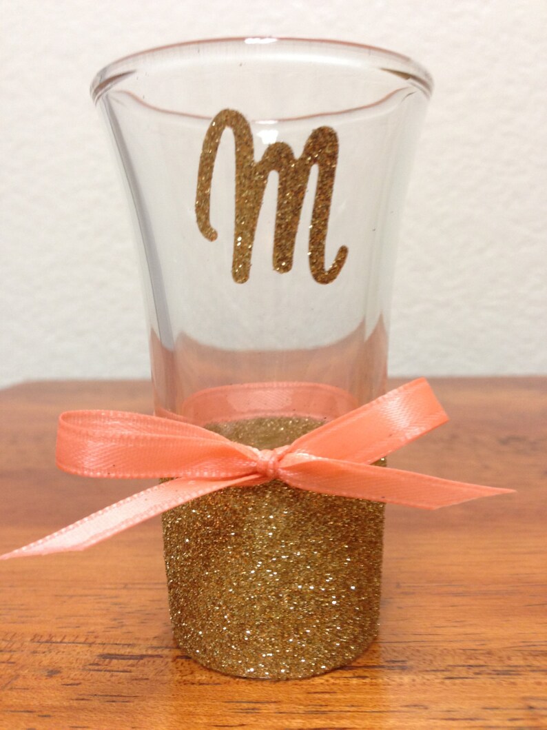Personalized Glitter Shot Glasses X1 Etsy