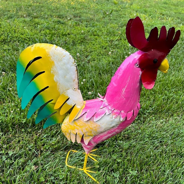 Rusty Rooster Metal - Etsy