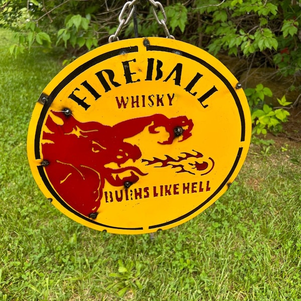 Fireball Sign - Etsy