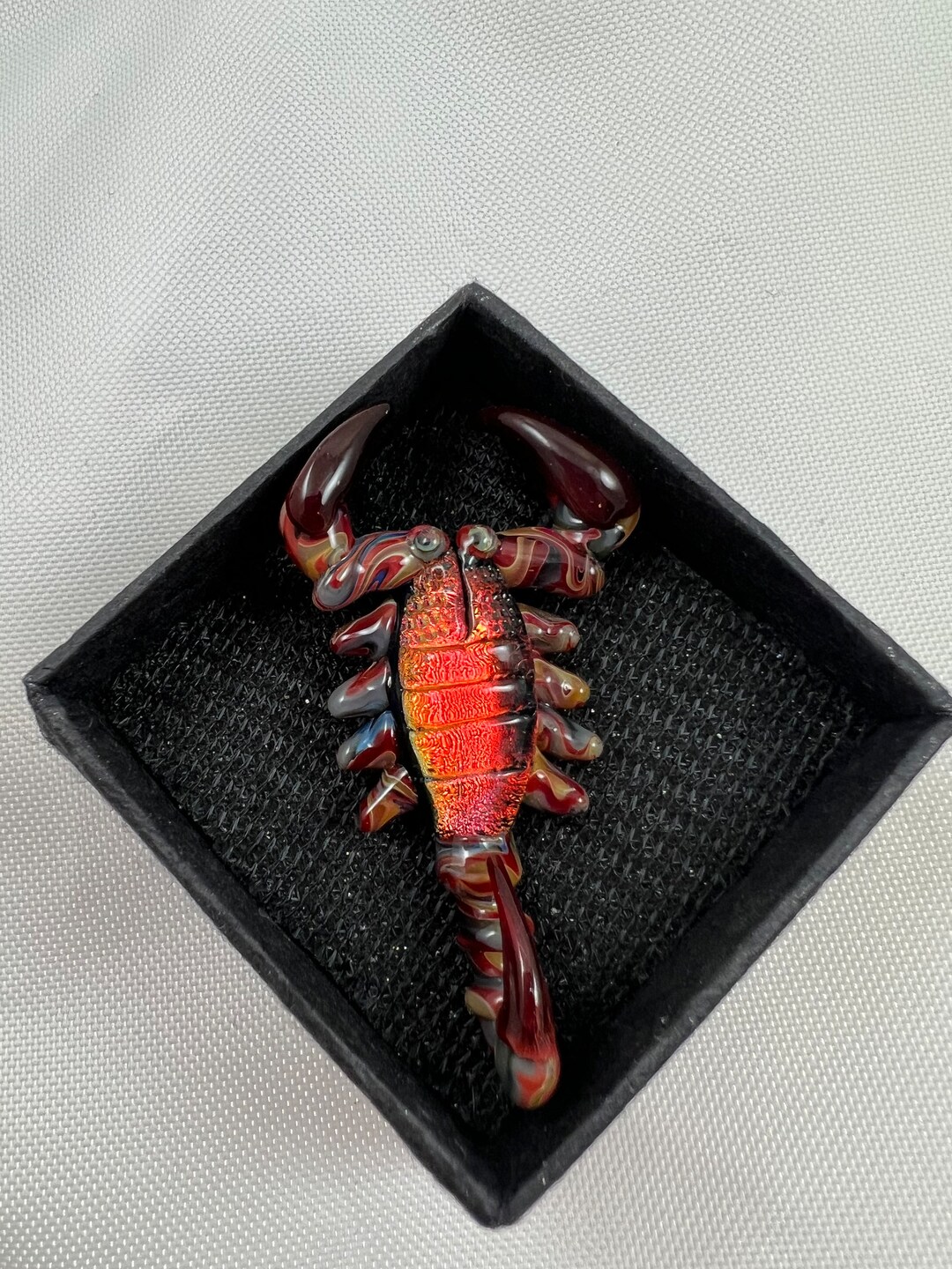 Scorpion - Glass Pendant Necklace Lampwork - Etsy