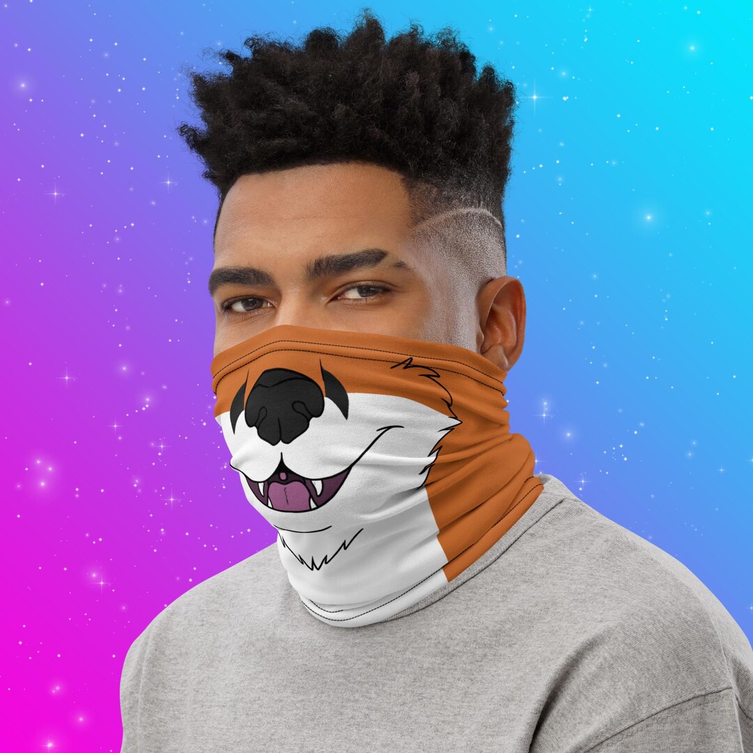 Fox Face Furry Neck Gaiters [made to Order] - Etsy