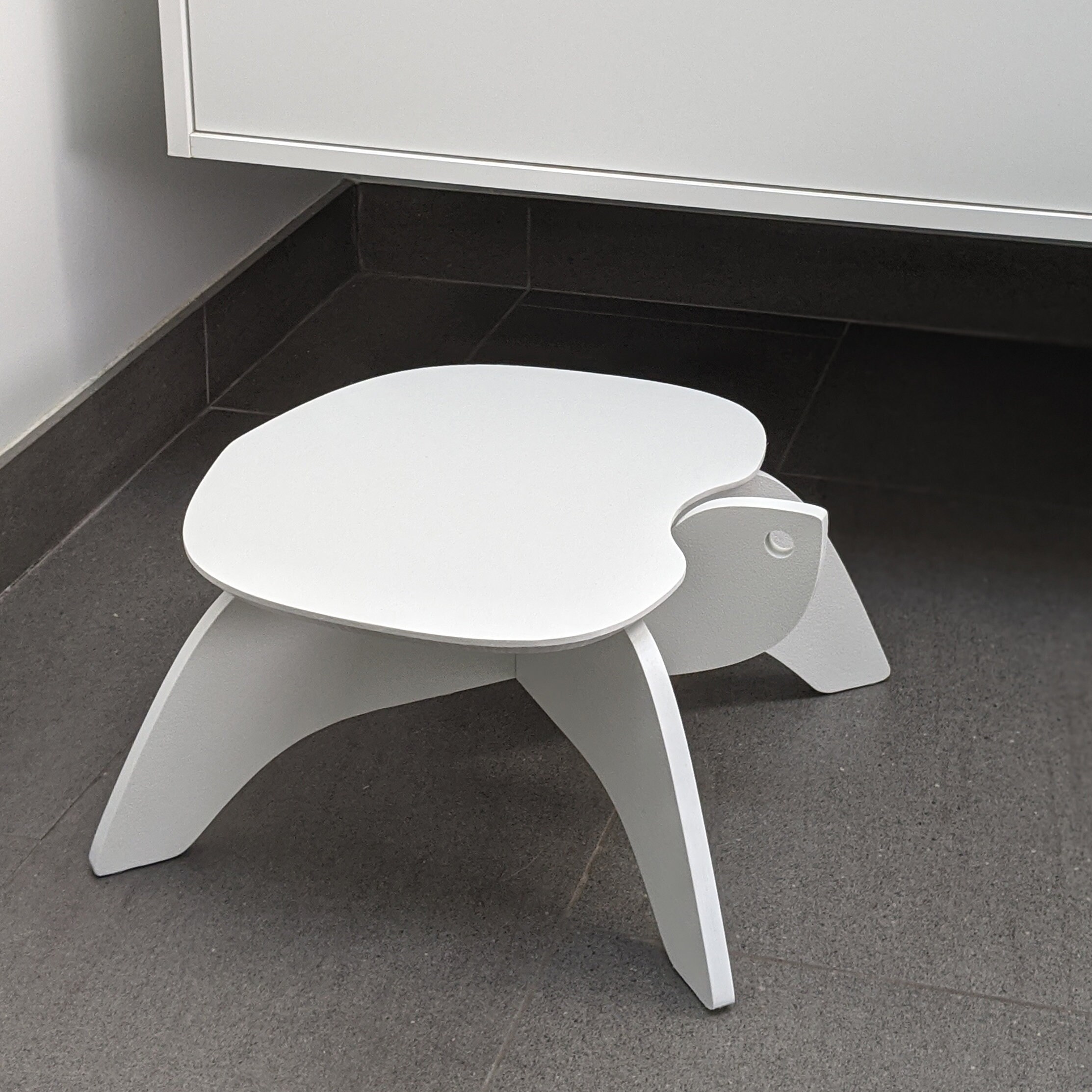 Modern Turtle Step Stool Recycled White HDPE - Etsy