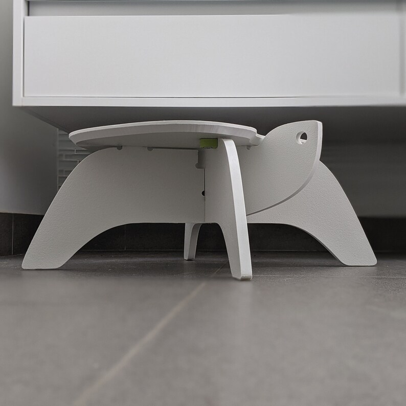 Modern Turtle Step Stool Recycled White HDPE - Etsy
