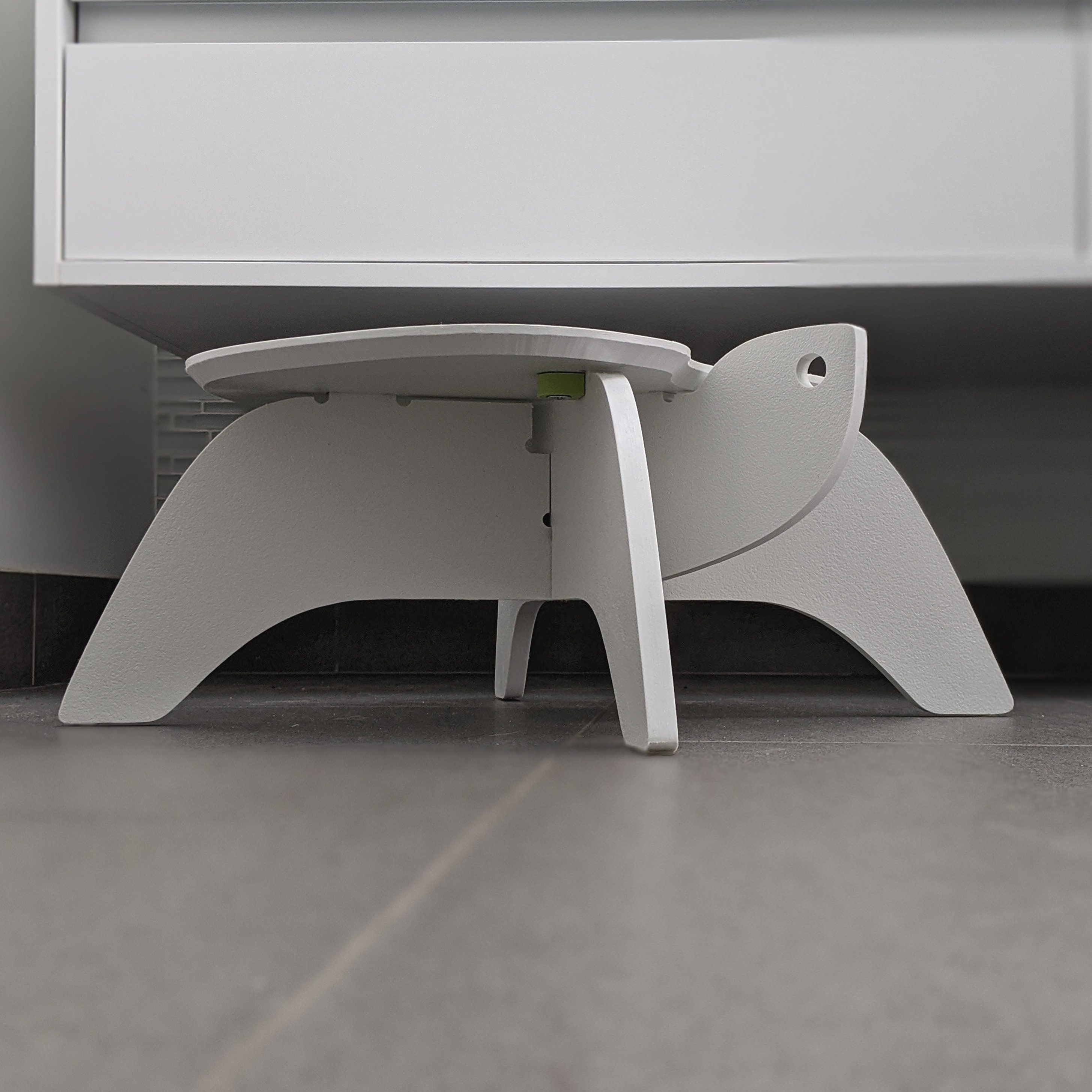 Modern Turtle Step Stool Recycled White HDPE - Etsy