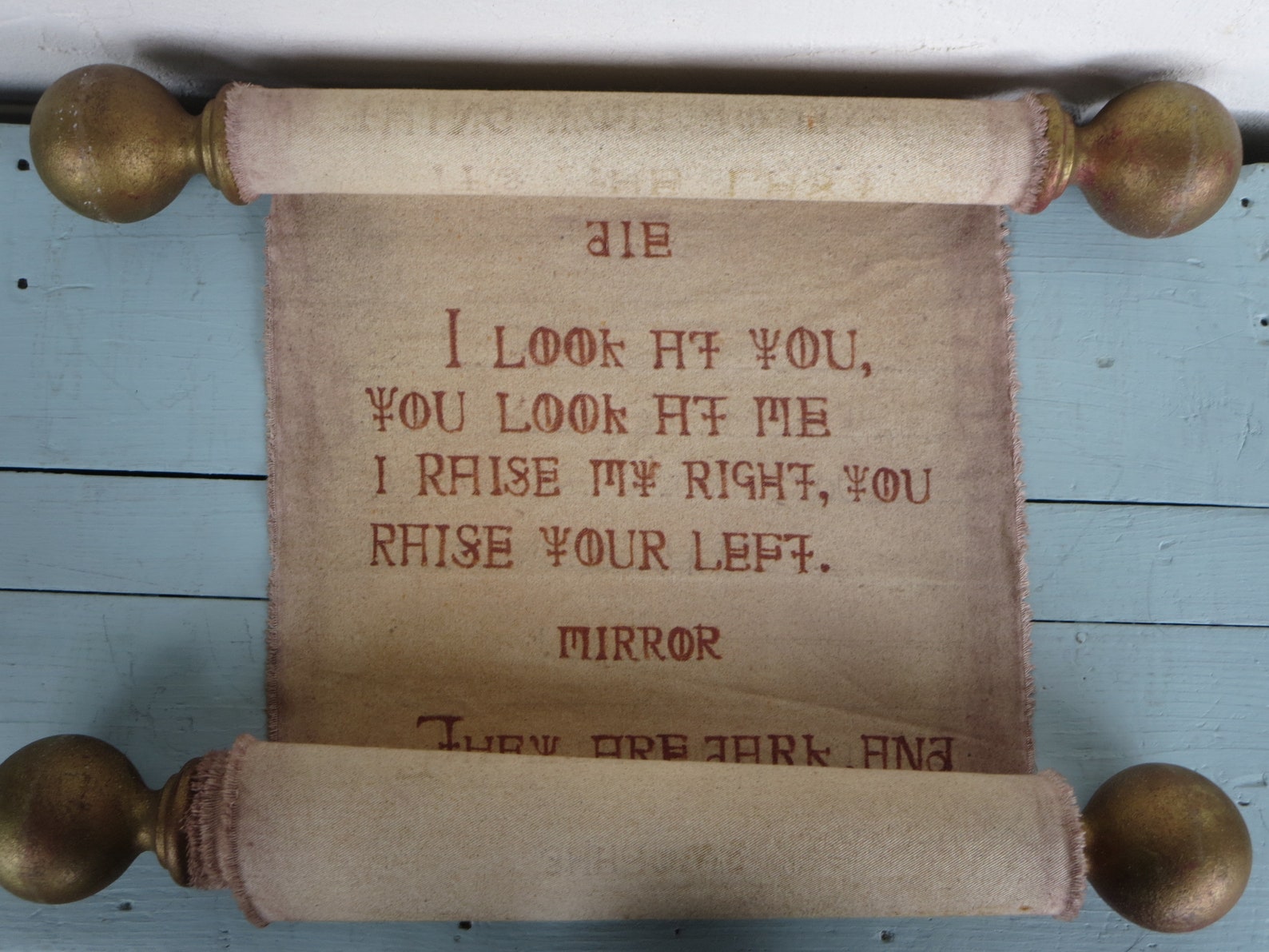WALL HANGING PARCHMENT Writing Scroll Riddle Enigma - Etsy