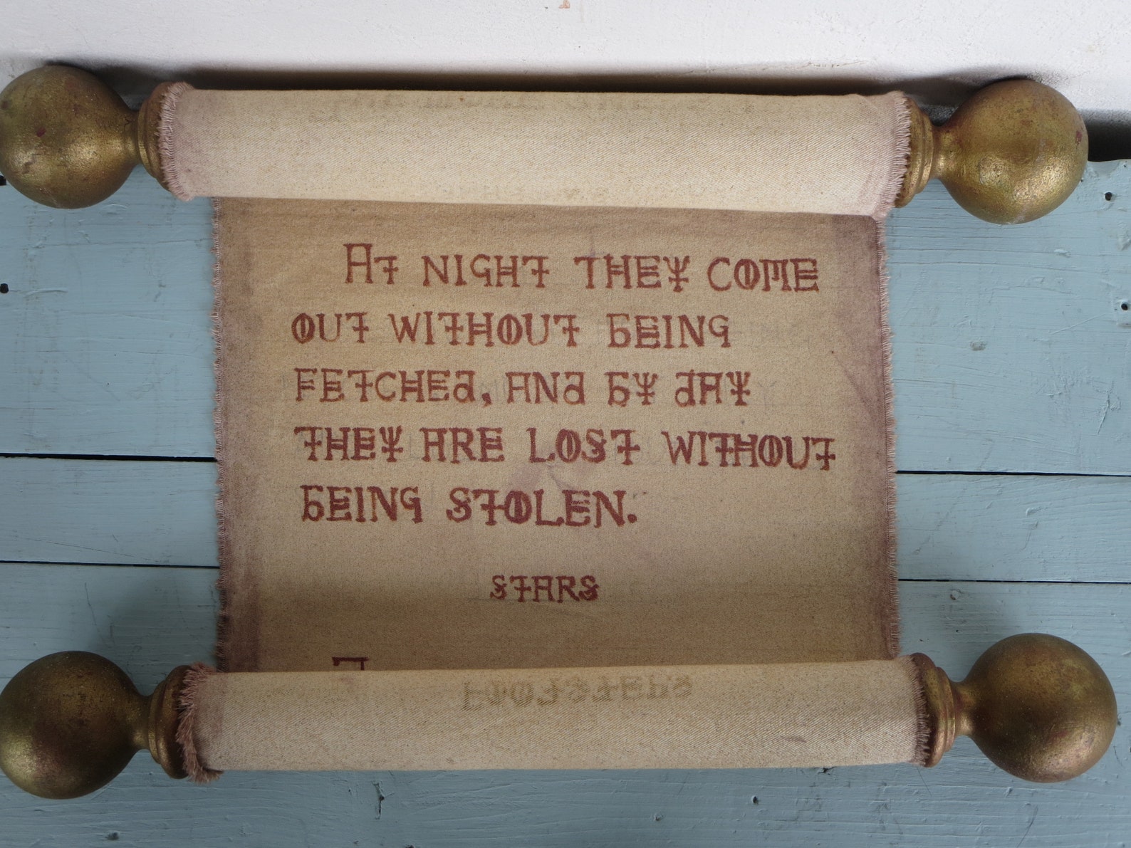 WALL HANGING PARCHMENT Writing Scroll Riddle Enigma | Etsy