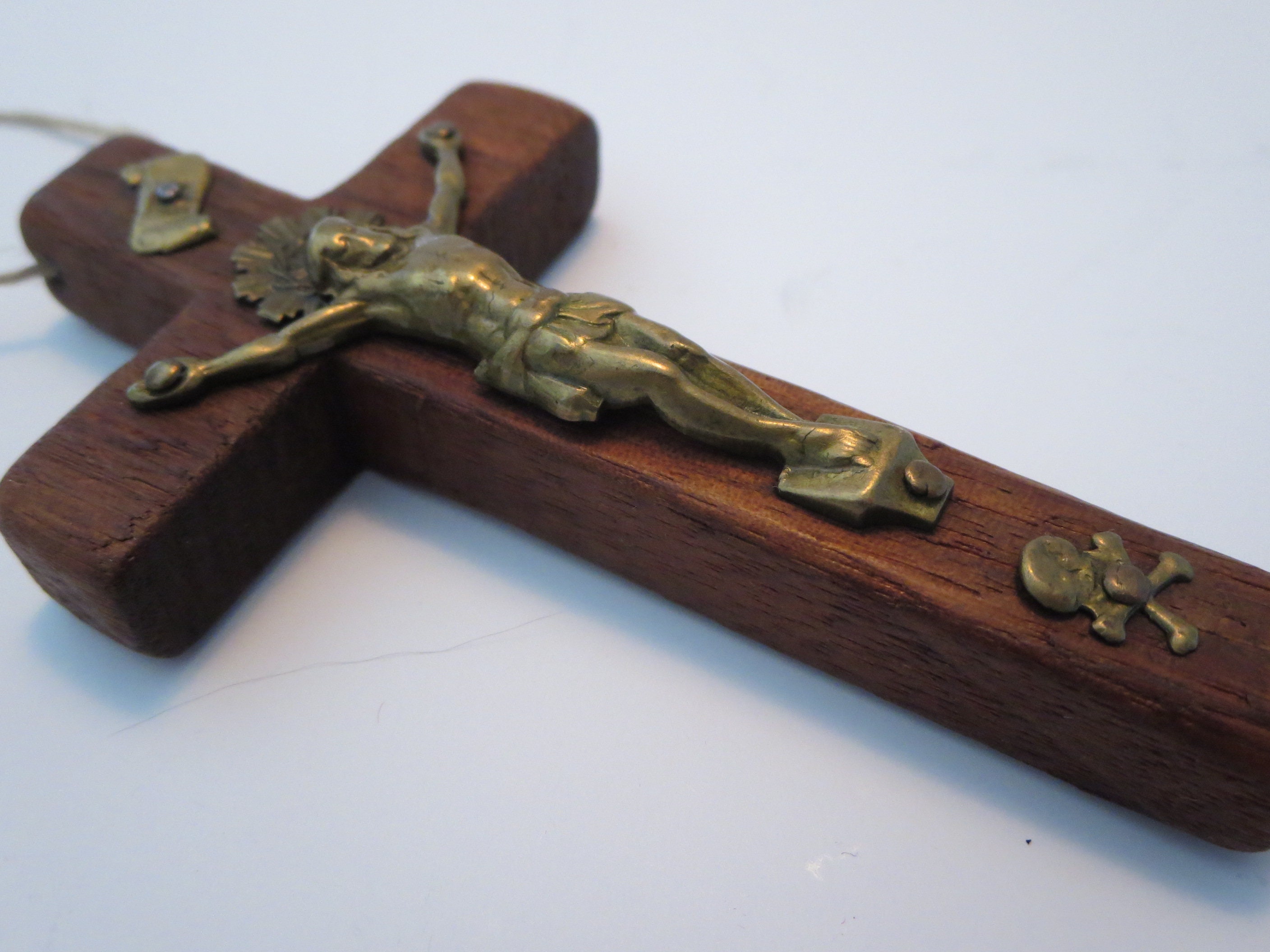 RELIGIOUS PECTORAL CROSS~ Crucifix Pendant~ Corpus Christi~ Antique ...