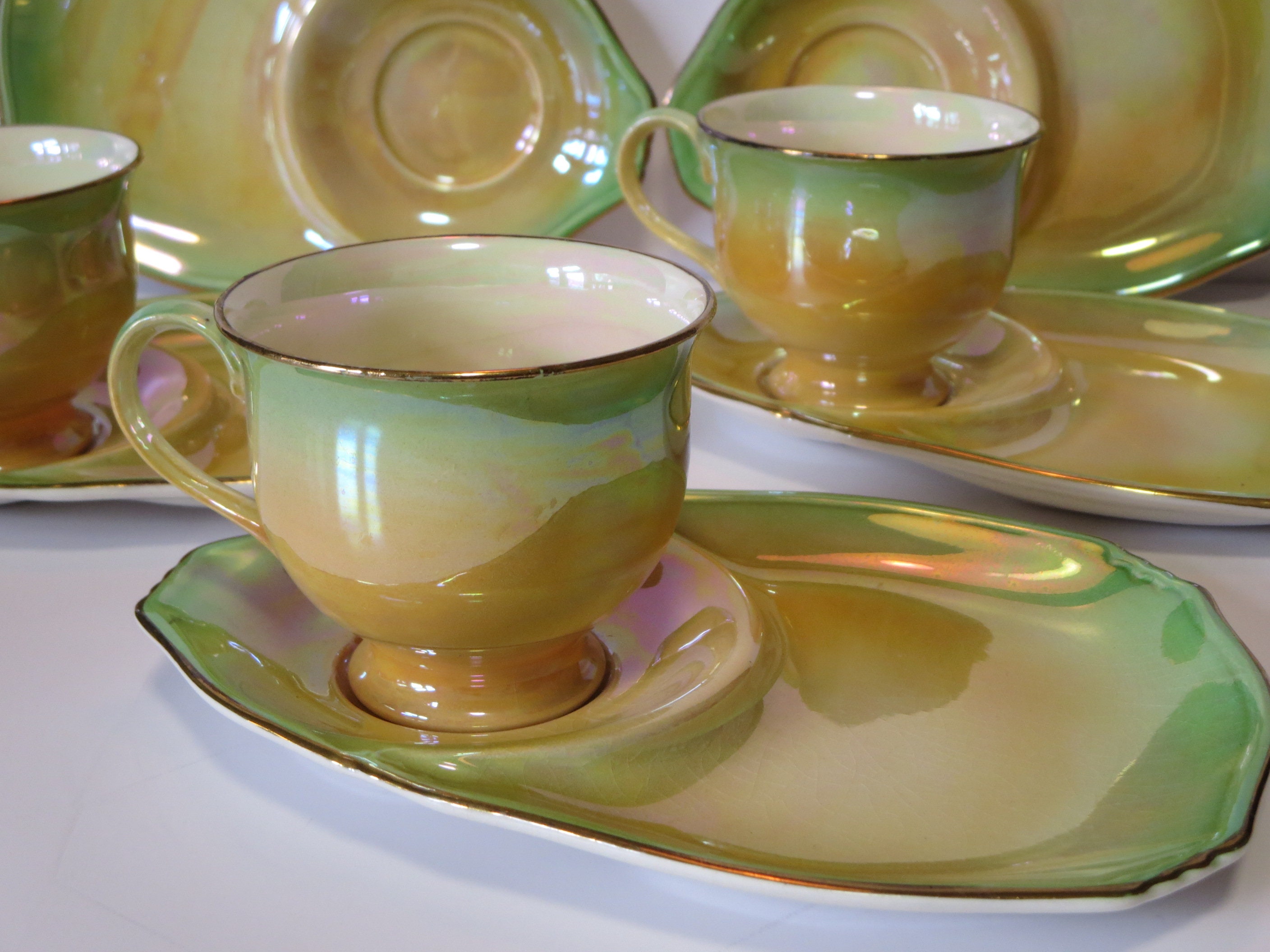 ROYAL WINTON GRIMWADES~ Cup Set~ Cup and Saucer~ Service Plate~ Vintage ...