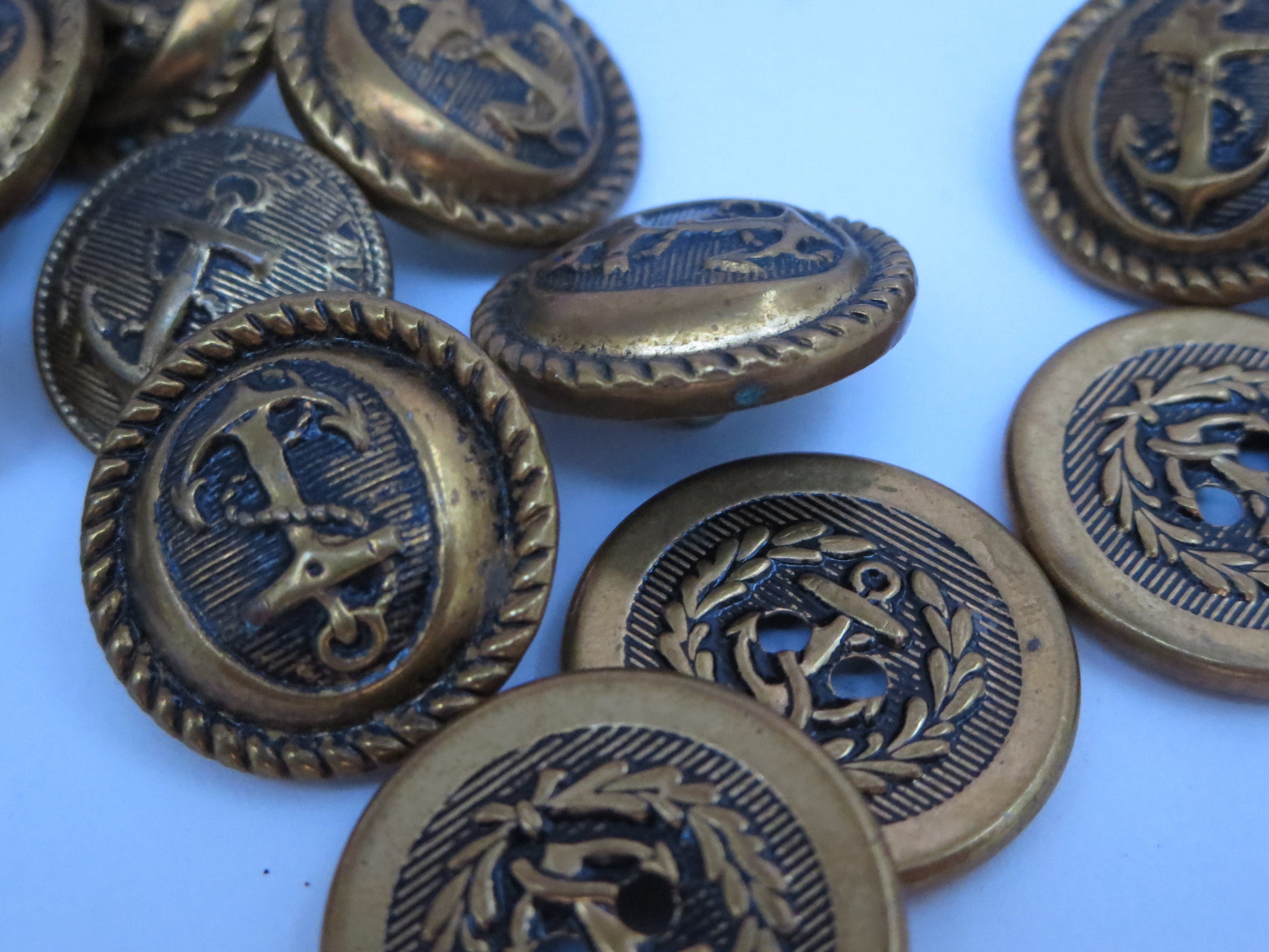 COSTUME BUTTONS SET Ancient Buttons Uniform Nautical | Etsy