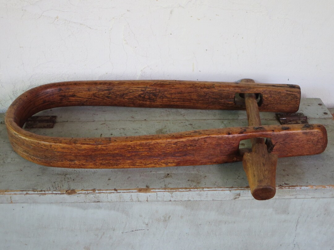 WOODEN RUSTIC DECOR~ Antique Necklace Collar~ Farm Animal Neck Yoke ...