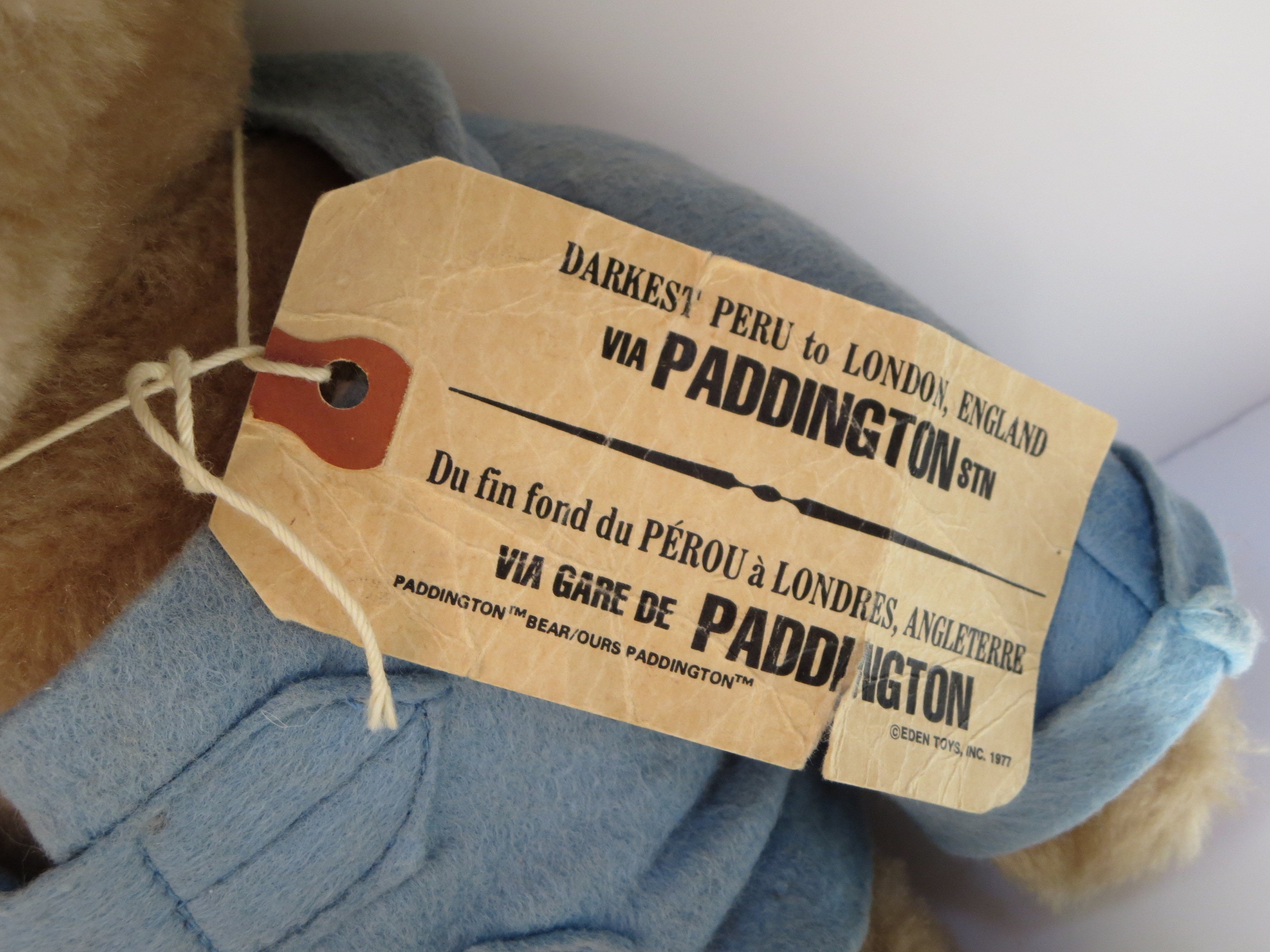 STUFFED TEDDY BEAR~ Plush Paddington~ Collection Vintage Toy~ Musical ...