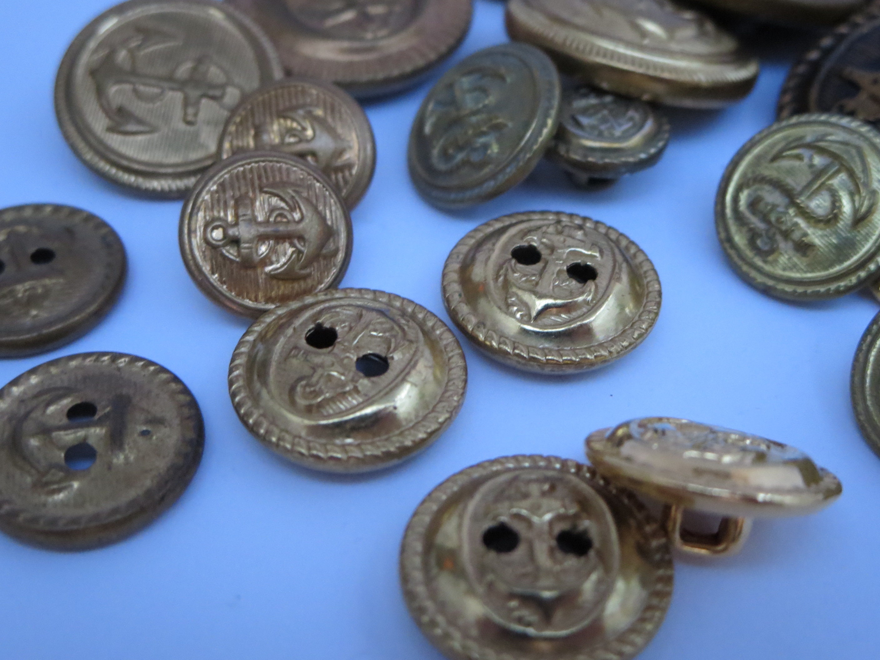 COSTUME BUTTONS SET Ancient Buttons Uniform Nautical | Etsy