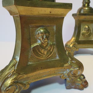 RELIGIOUS CANDLESTICKS~ Church Candle Holder Set~ Catholic Ritual ...