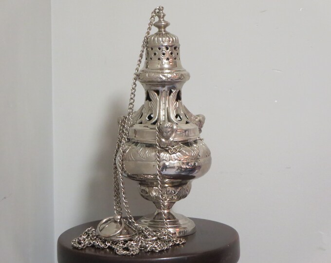 INCENSE THURIBLE BURNER~ Sacred Art~ French Religious~ Large Church ...