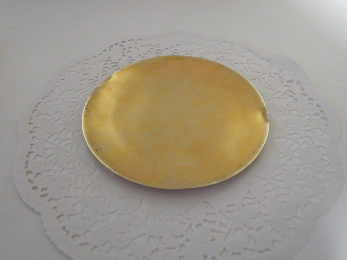 RELIGIOUS PATEN TRAY~ Mass Ritual Set~ Eucharistic Communion Plate ...