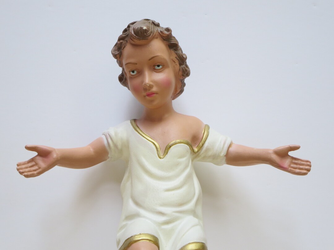 CHRISTMAS MANGER JESUS~ Infant~ Nativity~ Church Manger~ Resine Statue ...