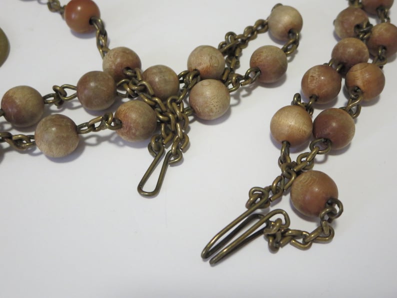 LARGE CATHOLIC ROSARY~ Waist Rosary~ Nun Belt Rosary~ Saint Medal ...