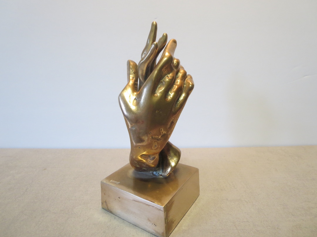 BRONZE SCULPTURE~ Lohé Artist~ Man and Woman Hand~ Modern Art~ Art ...