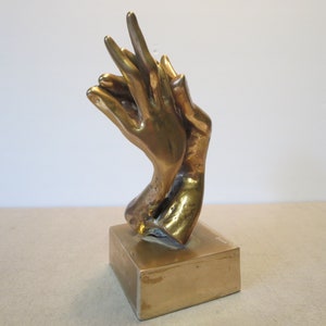 BRONZE SCULPTURE~ Lohé Artist~ Man and Woman Hand~ Modern Art~ Art ...