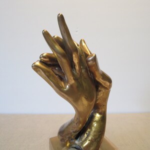 BRONZE SCULPTURE~ Lohé Artist~ Man and Woman Hand~ Modern Art~ Art ...